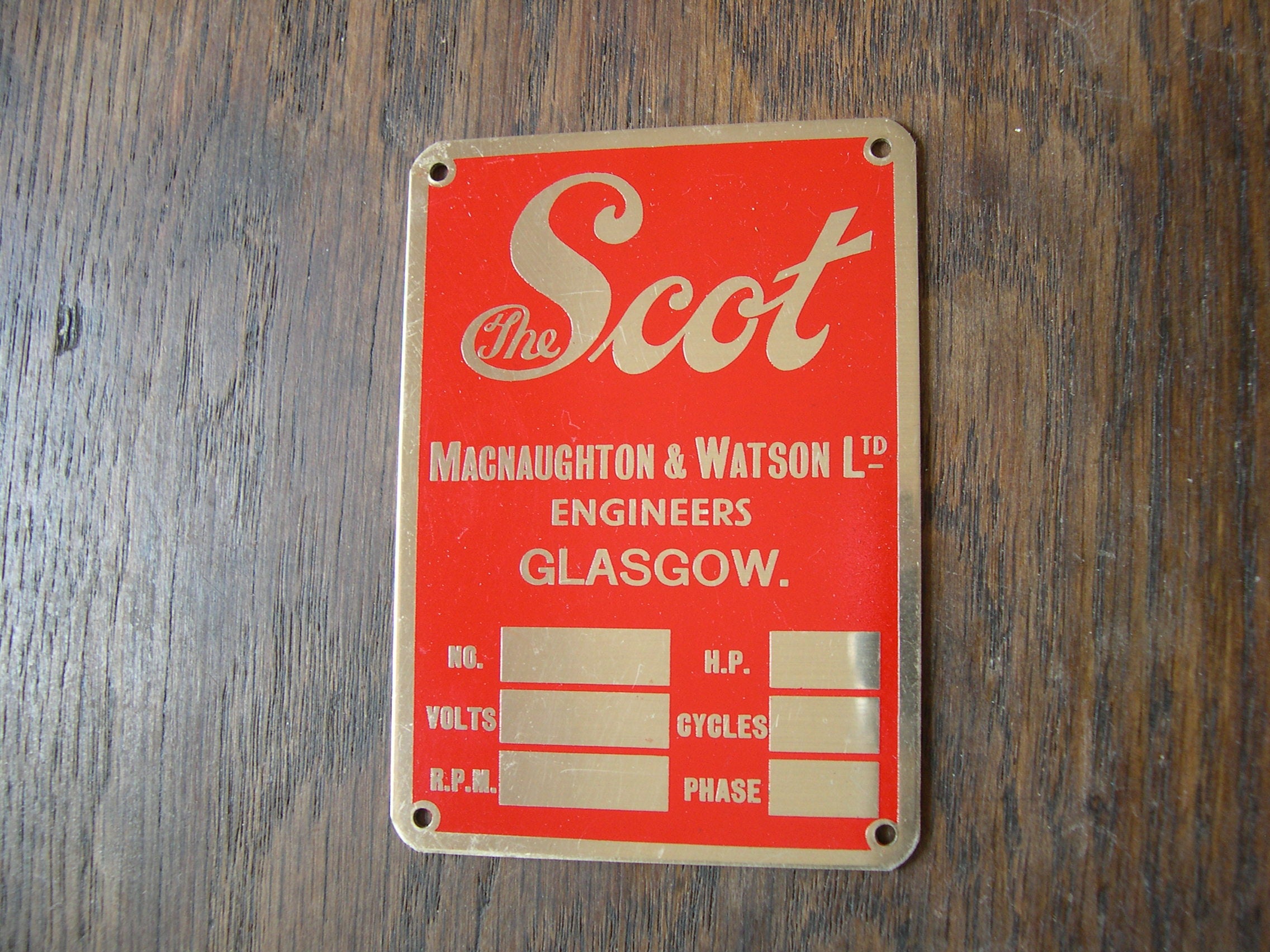 The Scot Machine Sign | Glasgow Architectural Salvage