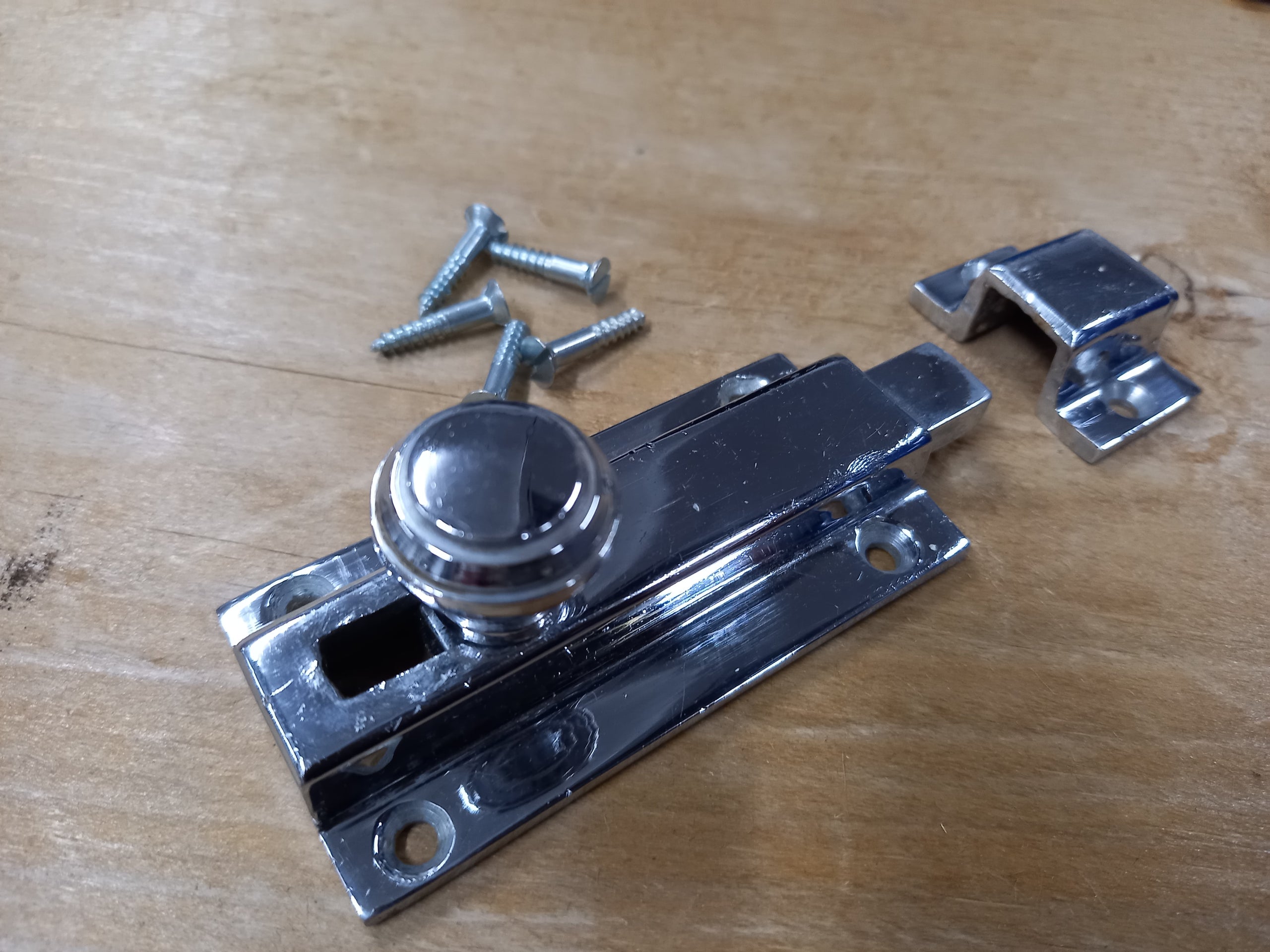 Chrome Bolt and Keep | Glasgow Architectural Salvage